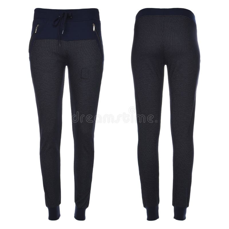 Front and Back Image of Lady`s Pants Stock Image - Image of front ...