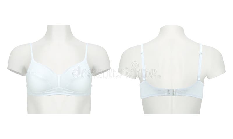 Front and Back Images of a Ladies Bra on a Mannequin Stock Image ...