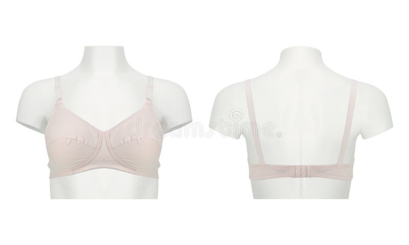 Front and Back Images of a Ladies Bra on a Mannequin Stock Image ...