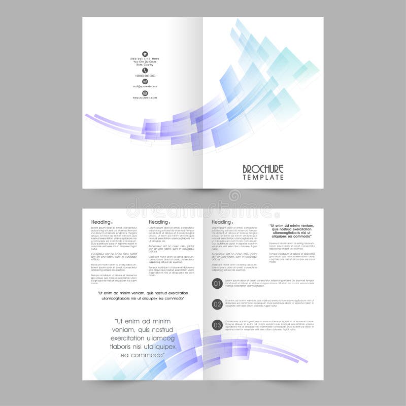 Abstract Brochure, Template for Business. Stock Illustration ...