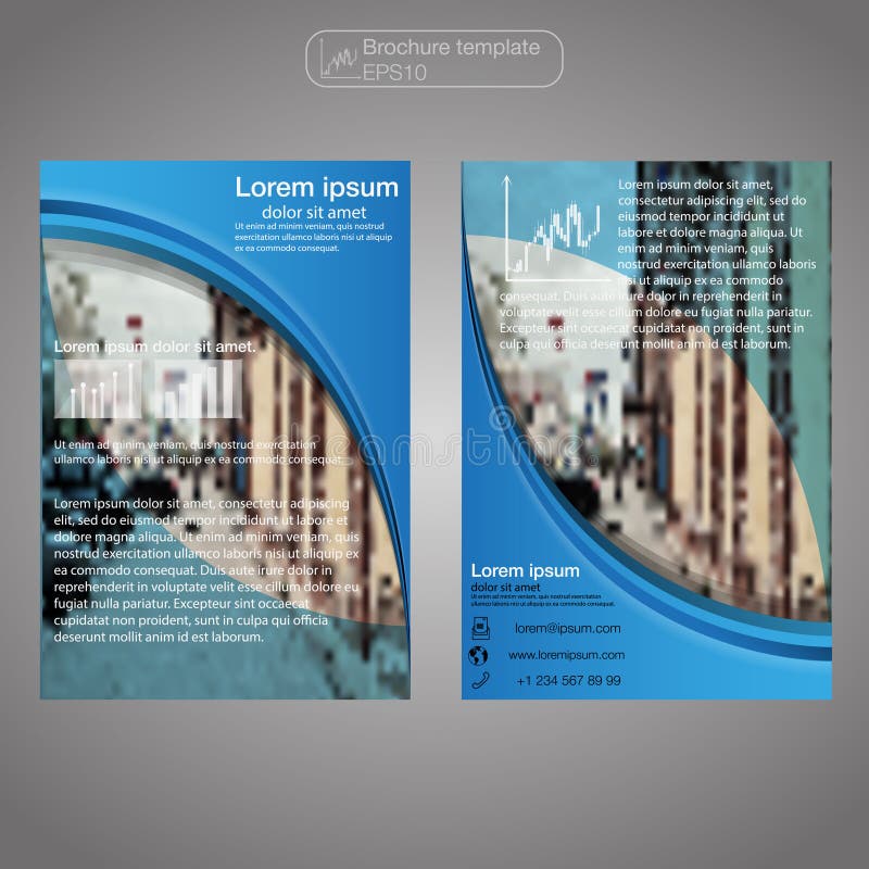 Front and Back Page Brochure Template. Layout Template. Presentation ...