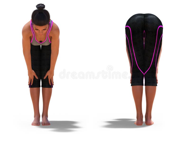 Standing Yoga Poses Stock Illustrations – 846 Standing Yoga Poses Stock ...