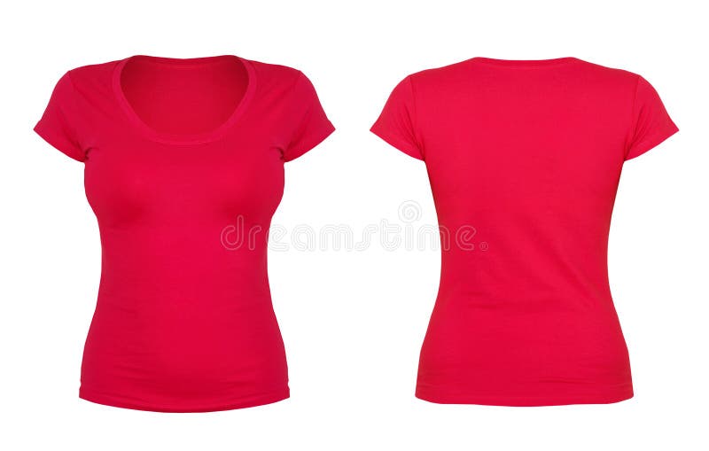 Red Tshirt Front And Back