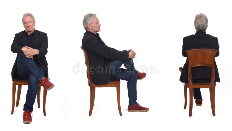 Person Sitting Front View