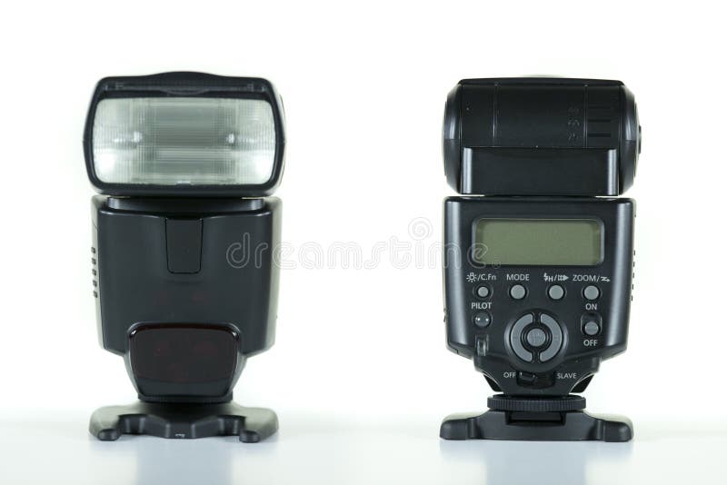 Front and Back View of Flash Stock Image - Image of isolated, equipment ...