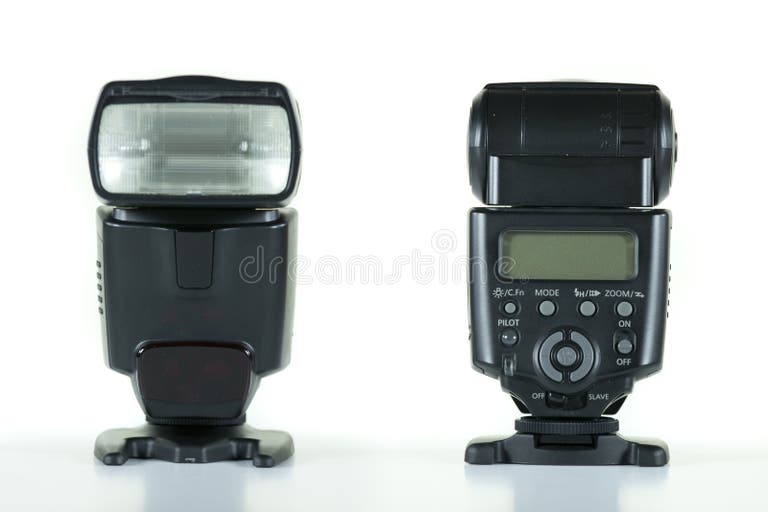 Front and Back View of Flash Stock Image - Image of isolated, equipment ...