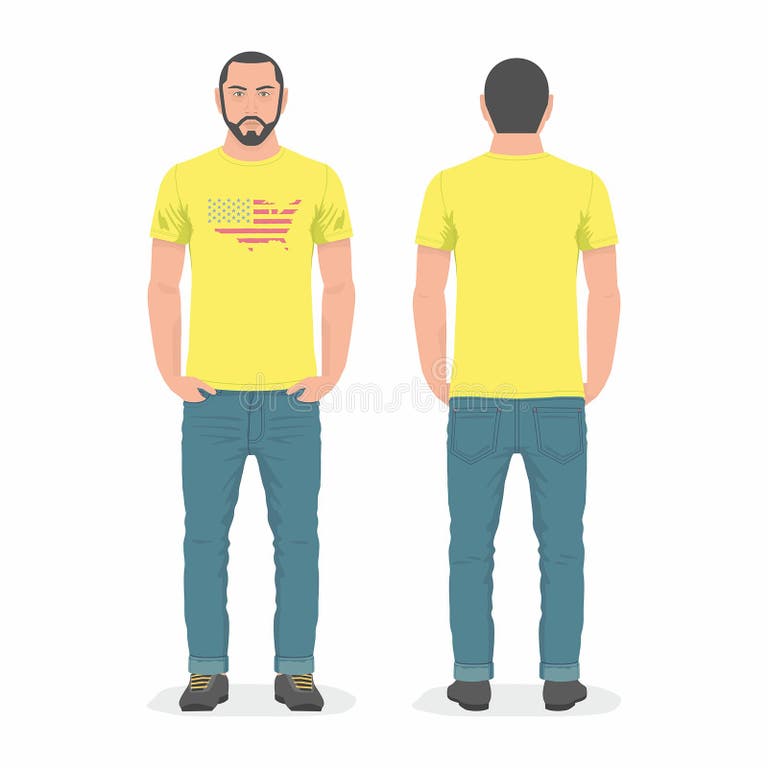 Person Standing Front Back Stock Illustrations – 5,289 Person Standing ...