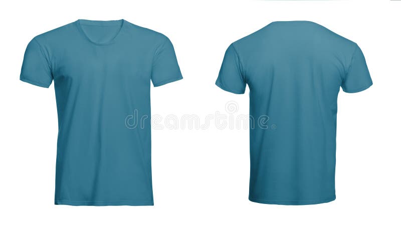 Blue Tshirt Front And Back