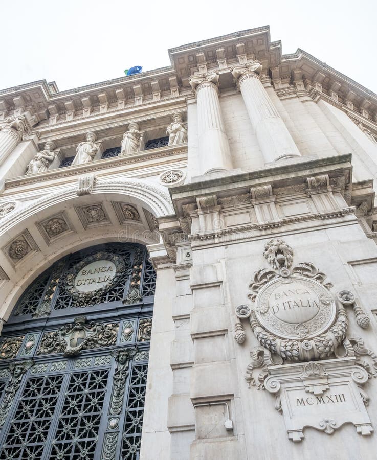 Bank of Italy in Milan stock photo. Image of italy, renaissance - 113987222