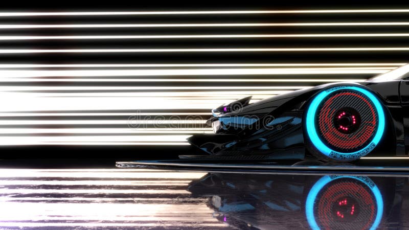 Big luminous wheel stock illustration. Illustration of circle - 137489606