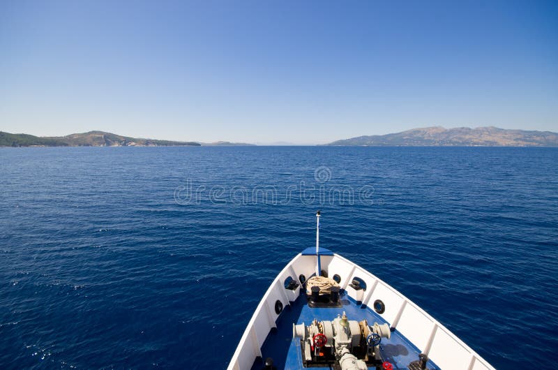 Front of the boat stock photo. Image of mediterranean - 47190050