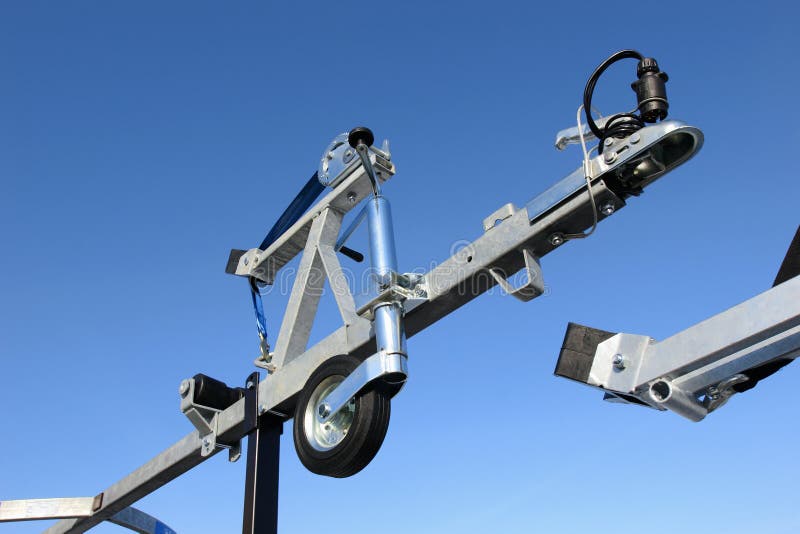 Front of a boat trailer. stock image. Image of parts - 50185631