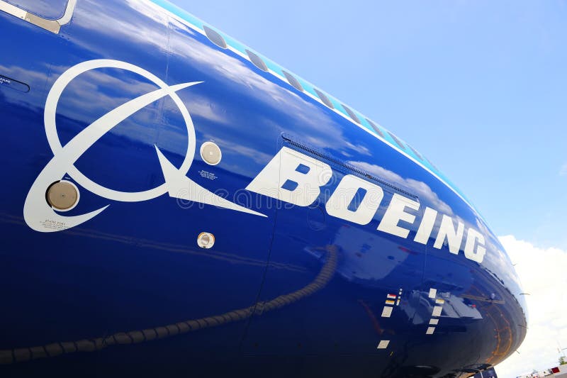 Front of Boeing 787 Dreamliner at Singapore Airshow 2012 Editorial ...
