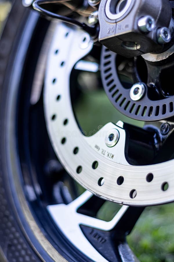 Front Brake Disc and ABS System Stock Photo - Image of disc, holidays ...