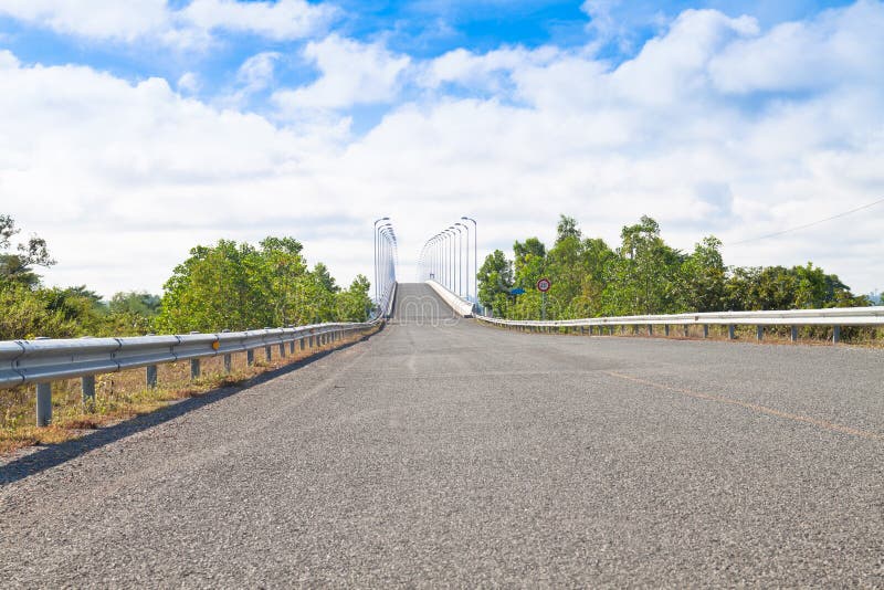 In front of the bridge stock image. Image of hill, clouds - 22587065