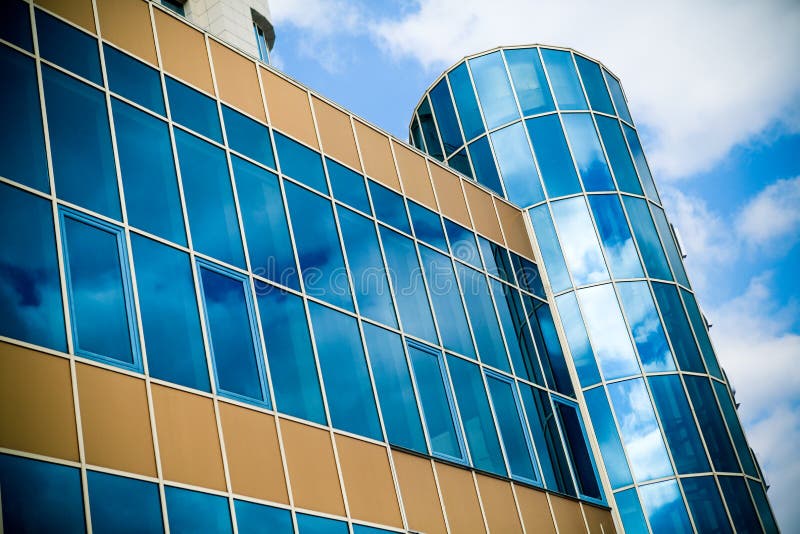 Front of building and sky stock image. Image of chrome - 17266149