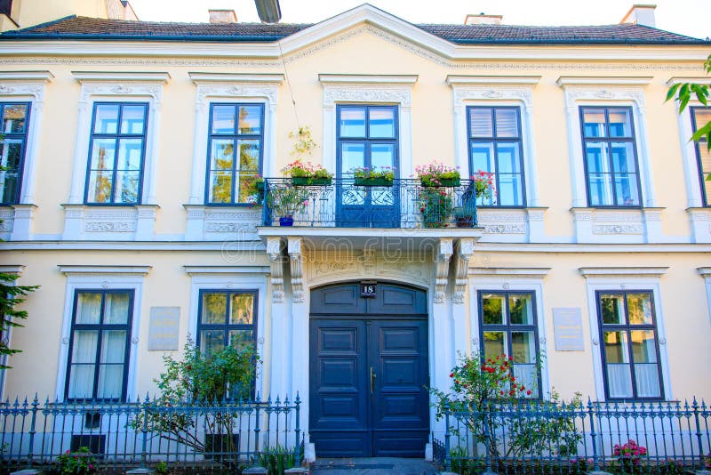 Front of a Building in Vienna Stock Image - Image of tidy, town: 75821795