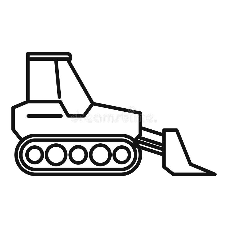 Bulldozer Outline Stock Illustrations – 3,152 Bulldozer Outline Stock ...