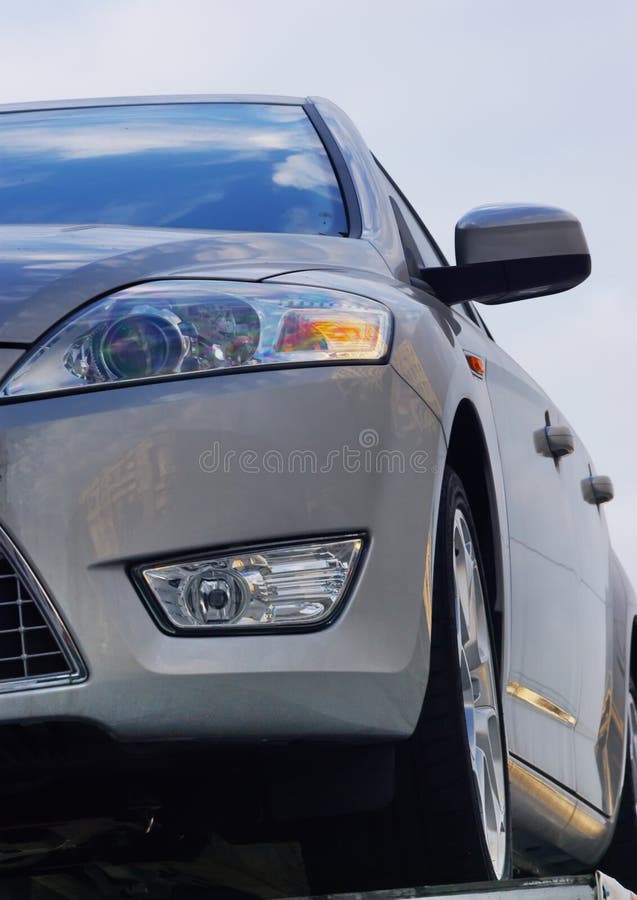 Front of car stock image. Image of color, bulb, mirror - 8099561