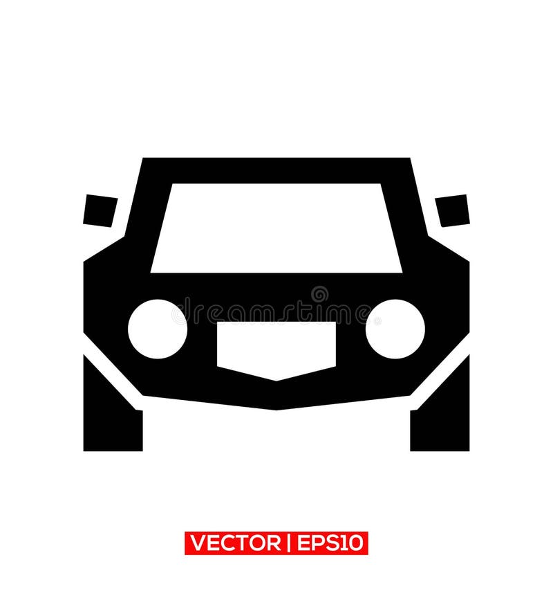 Front Car Icon Vector Logo Symbol or Illustration Stock Illustration ...