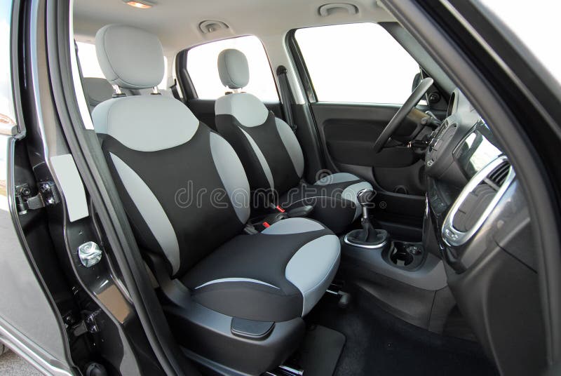 Front car seats stock image. Image of beautiful, dashboard - 53053021