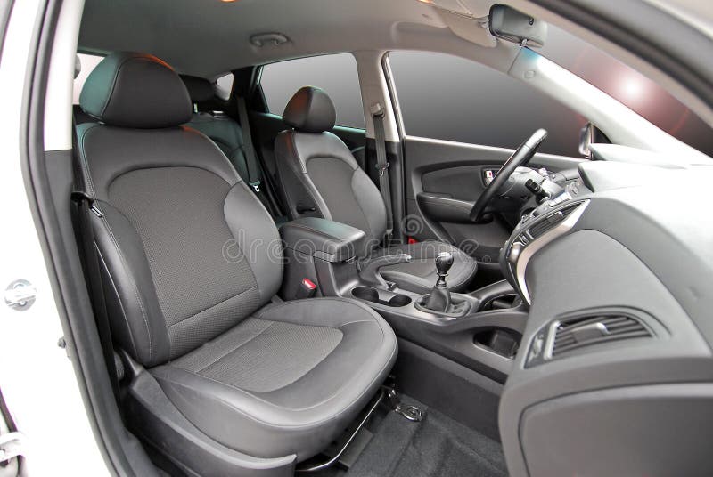 Front car seats stock photo. Image of panel, interior - 48716548