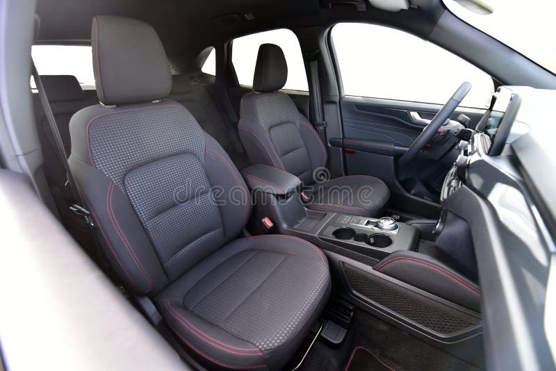 Front Seats of a Passenger Car Stock Image - Image of leather, sedan ...