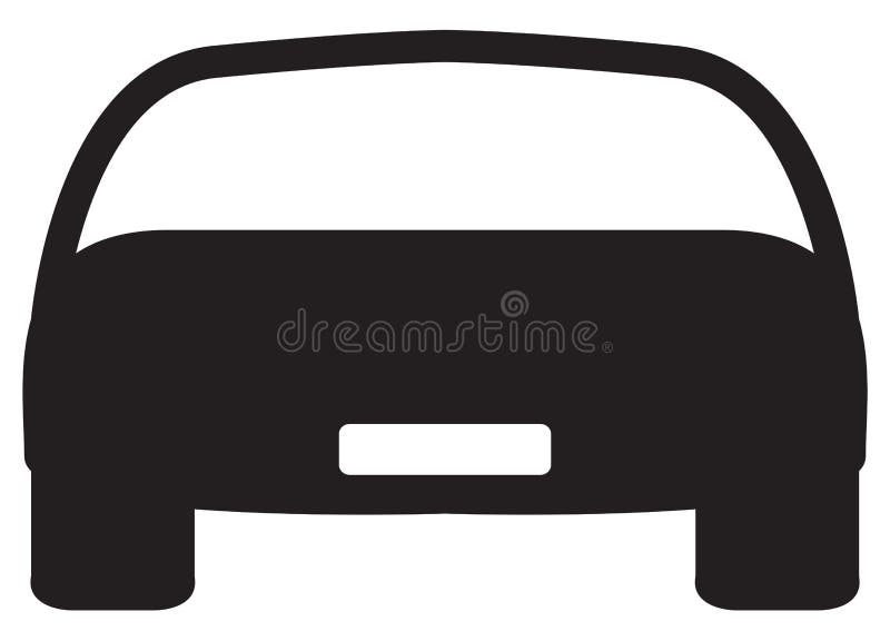 Front Car Silhouette illustration stock. Illustration du silhouette ...