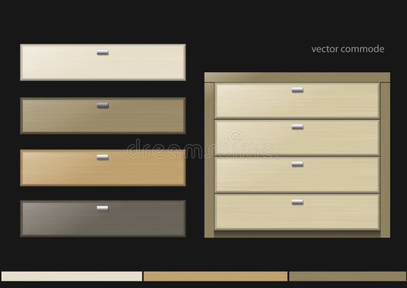Front Chest and Different Boxes Stock Vector - Illustration of drawers ...