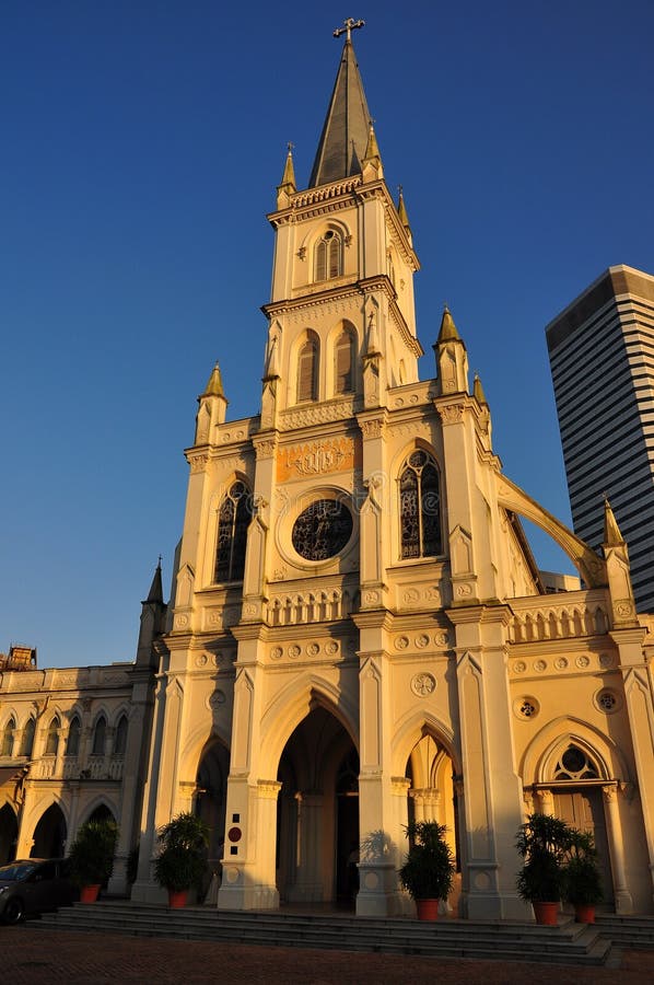 Front of church stock image. Image of sunlight, facade - 7842529