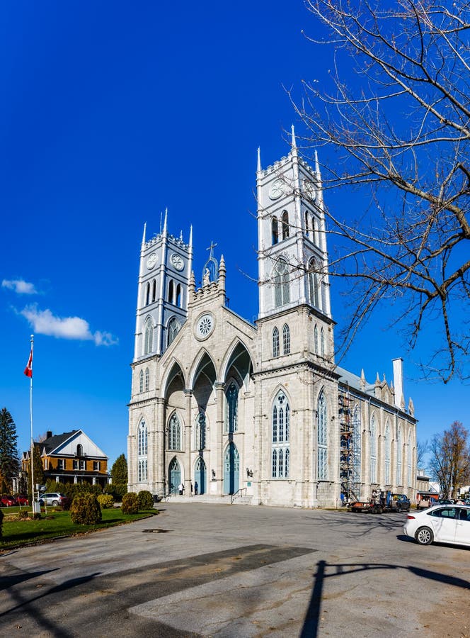 A Church in Quebec, Canada. Stock Photo - Image of ancient, nice: 163010804