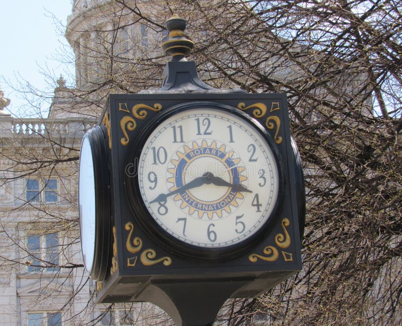 Gilded vintage clock editorial photo. Image of number - 246260611