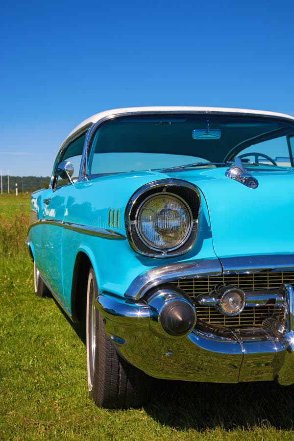 Front of a Classic Chevrolet Bel Air Stock Photo - Image of automobile ...