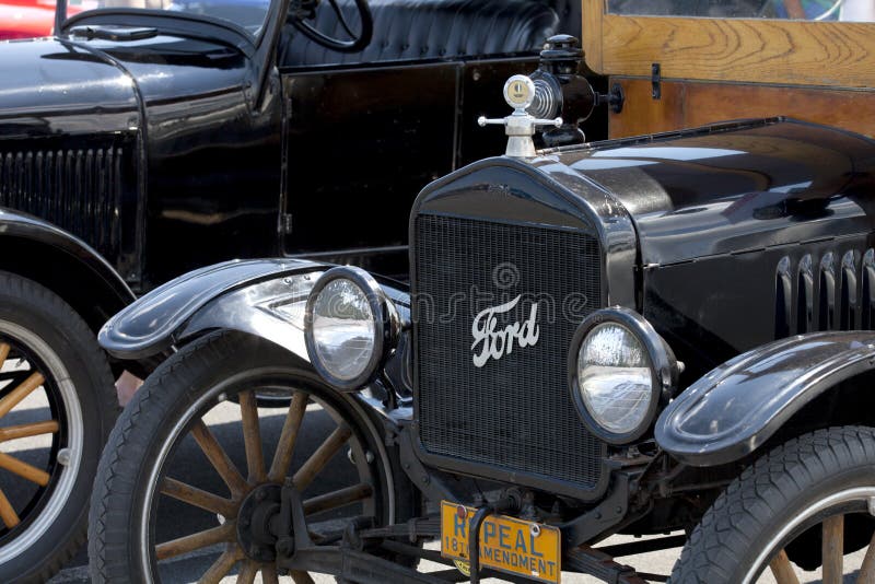 Front Classic Ford Roadster Editorial Image - Image of blue, luxury ...