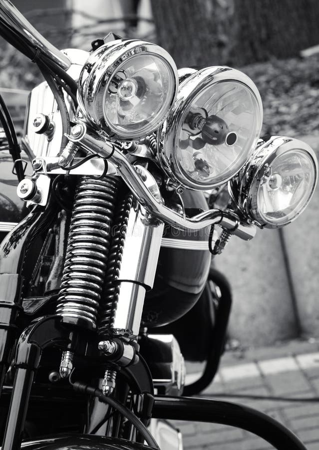 Front of a Classical Motorcycle Stock Image - Image of oldtimer, retro ...