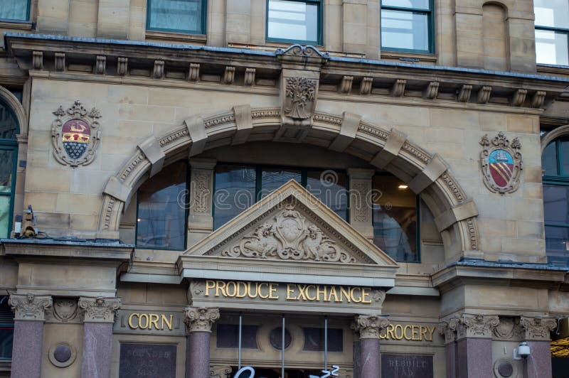 Front of the Corn Exchange Manchester Stock Image - Image of manchester ...