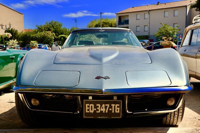 Front of a red Corvette editorial image. Image of corvette - 27570080