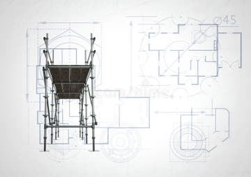 Scaffolding Blueprint Stock Illustrations – 2,118 Scaffolding Blueprint ...
