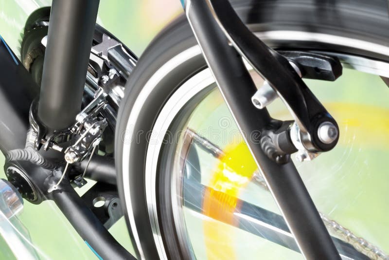 Front Derailleur and Back Wheel Stock Image - Image of chain, rubber ...