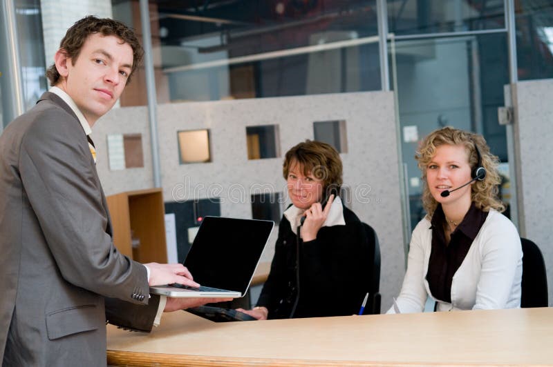 Front desk stock image. Image of friendly, employment - 9069241