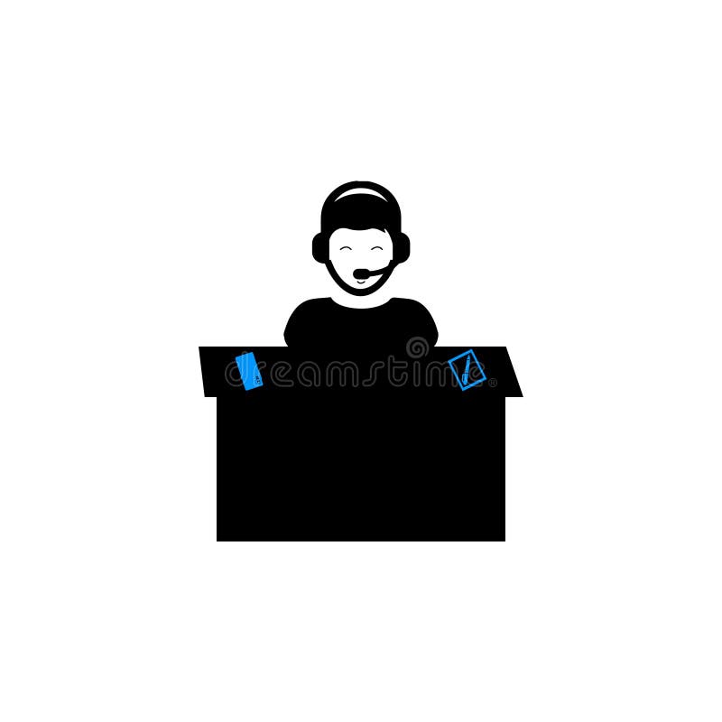 Front Desk, Hotel, Reception Icon in Circle Stock Vector - Illustration ... Front Desk, Hotel, Reception Icon in Circle Stock Vector - Illustration ...