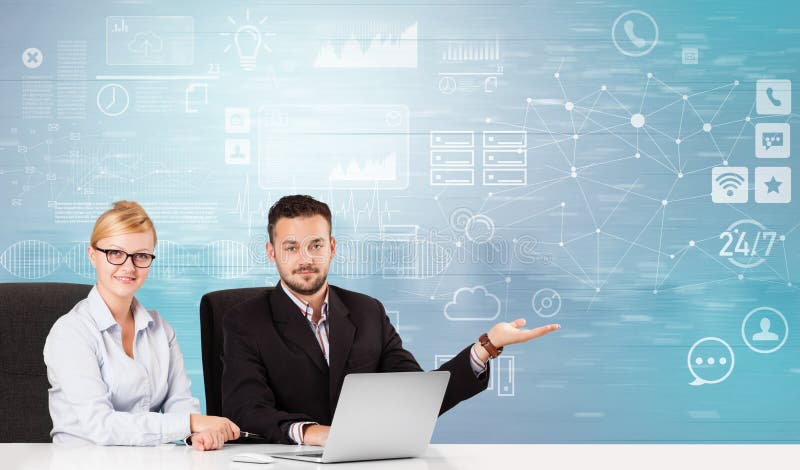 Front Desk Work with Workflow Concept Stock Image - Image of ...