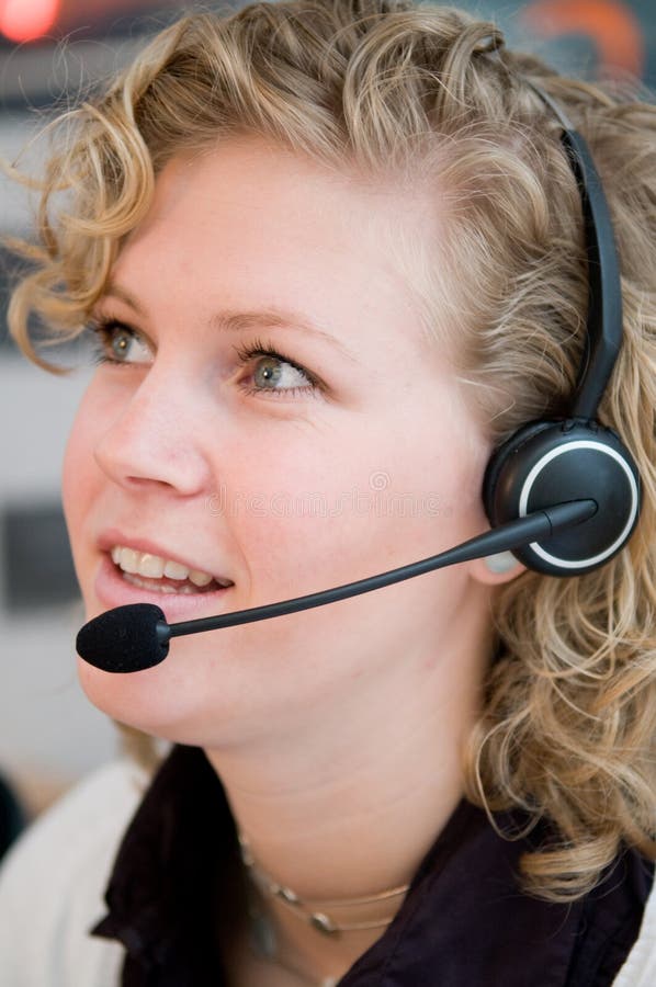 Front desk worker stock photo. Image of help, face, operator - 9068978