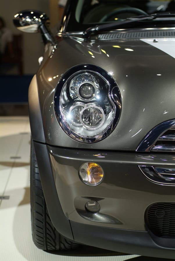 Front Detail of Compact Car Stock Photo - Image of mini, metallic: 4311764