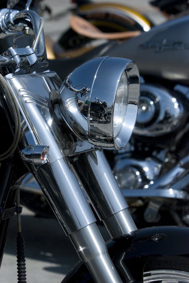 Front detail of motorcycle stock image. Image of shiny - 7325665