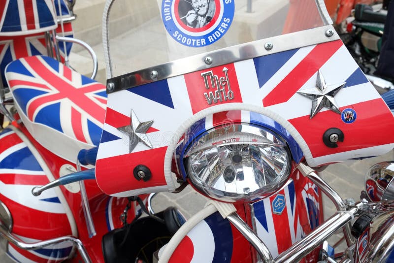 Mod 1960s Scooter Detail editorial photography. Image of jack - 144850327