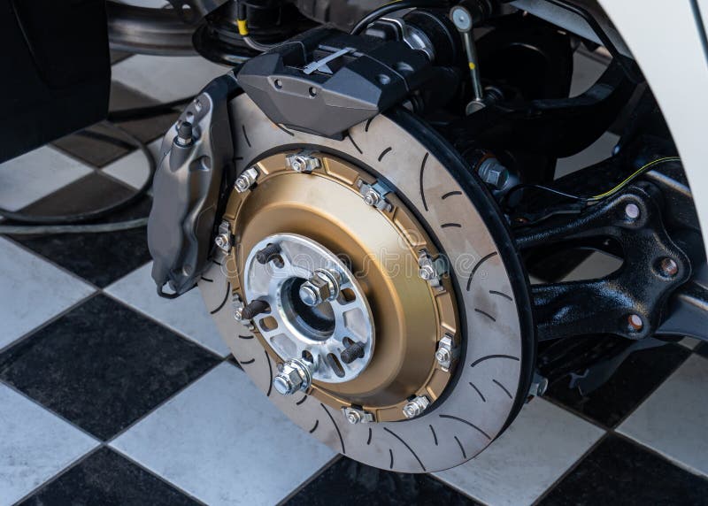 Front disc brake on car stock photo. Image of automobile - 174994944