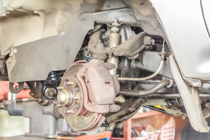 Front disc brake of car stock photo. Image of repair - 43295470