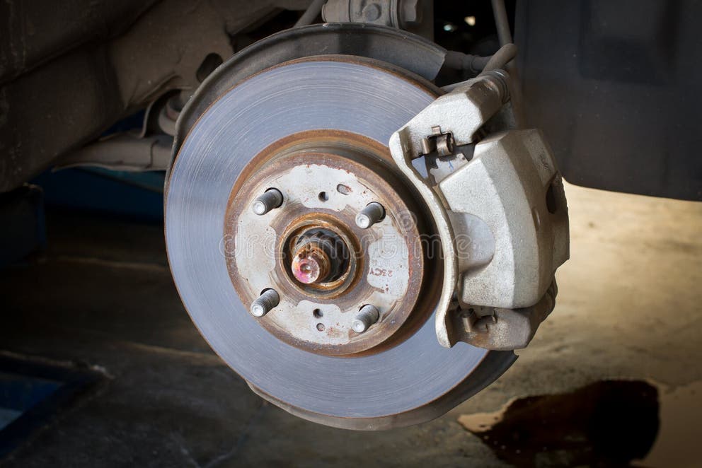 Front Disk Brake Assembly on a Car Stock Photo - Image of assembly ...