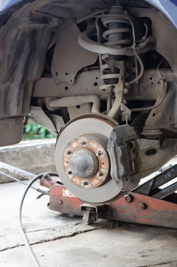 Front Disk brake assembly stock image. Image of mechanic - 48716851